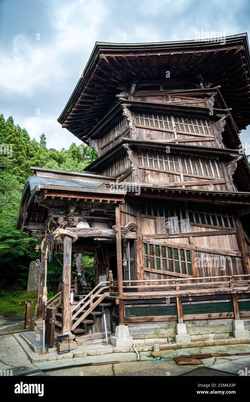 Sazae Temple in Aizuwakamatsu, Fukushima, Japan Stock Photo - Alamy