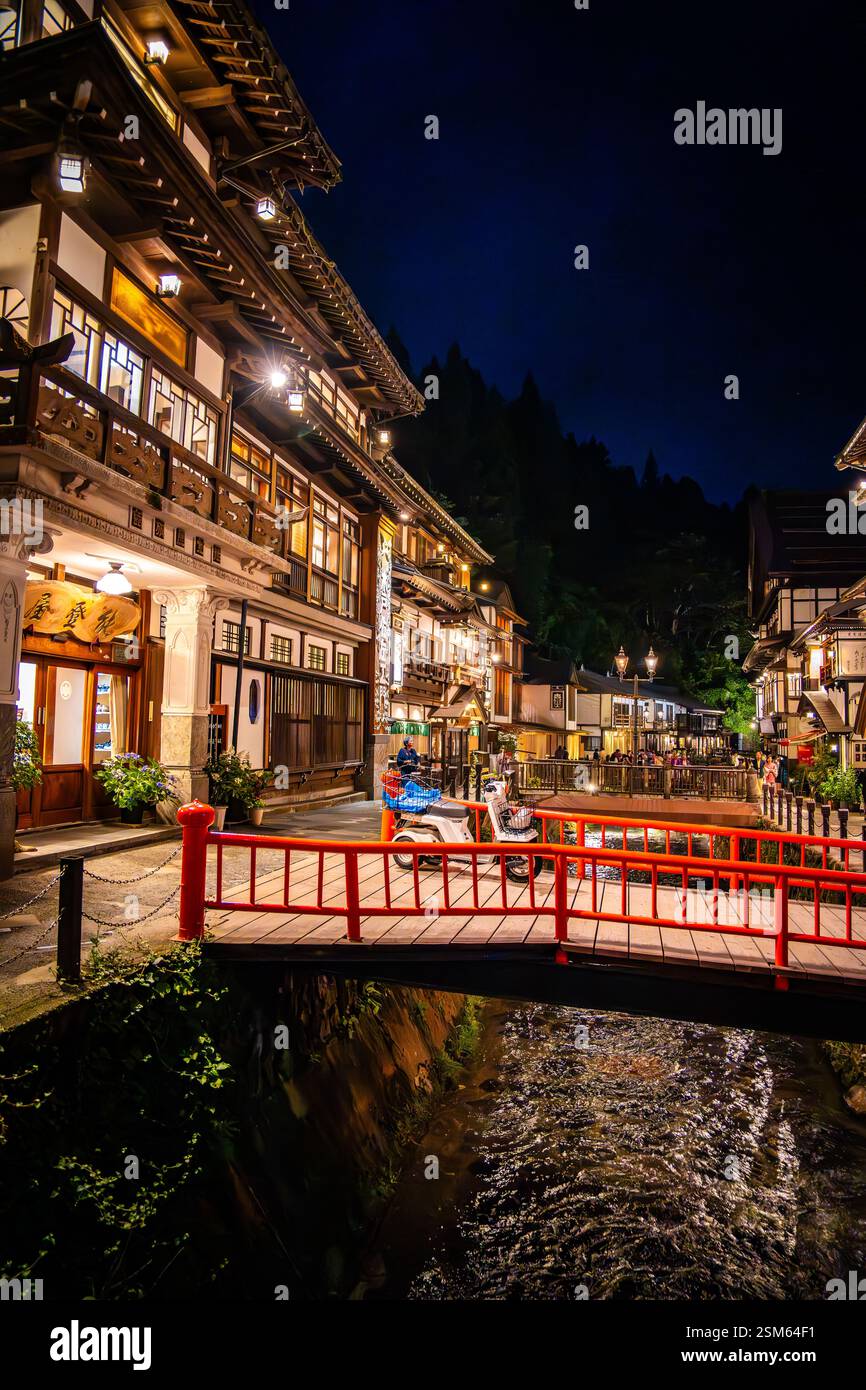 Ginzan Onsen in Obanazawa, Yamagata Prefecture, Japan Stock Photo - Alamy