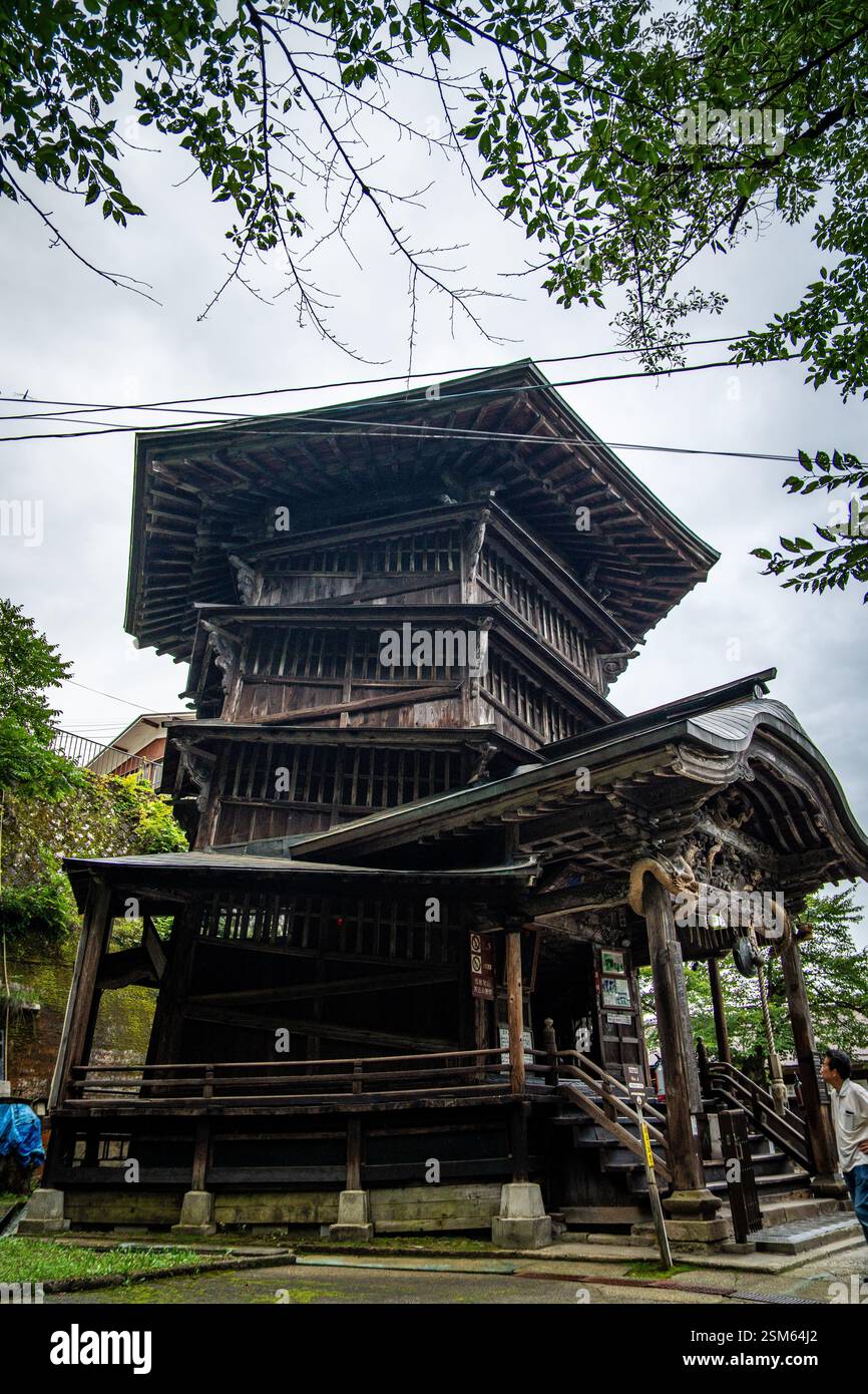 Sazae Temple in Aizuwakamatsu, Fukushima, Japan Stock Photo - Alamy