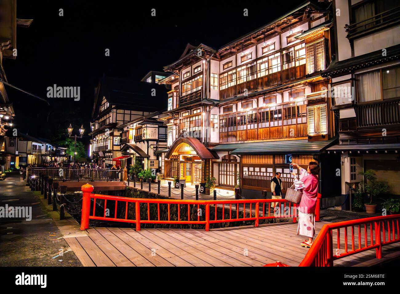Ginzan Onsen in Obanazawa, Yamagata Prefecture, Japan Stock Photo - Alamy