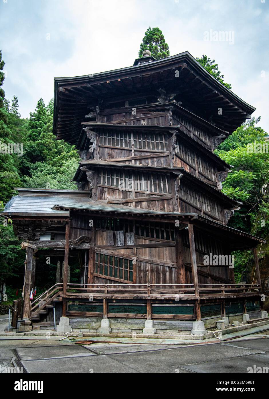 Sazae Temple in Aizuwakamatsu, Fukushima, Japan Stock Photo - Alamy