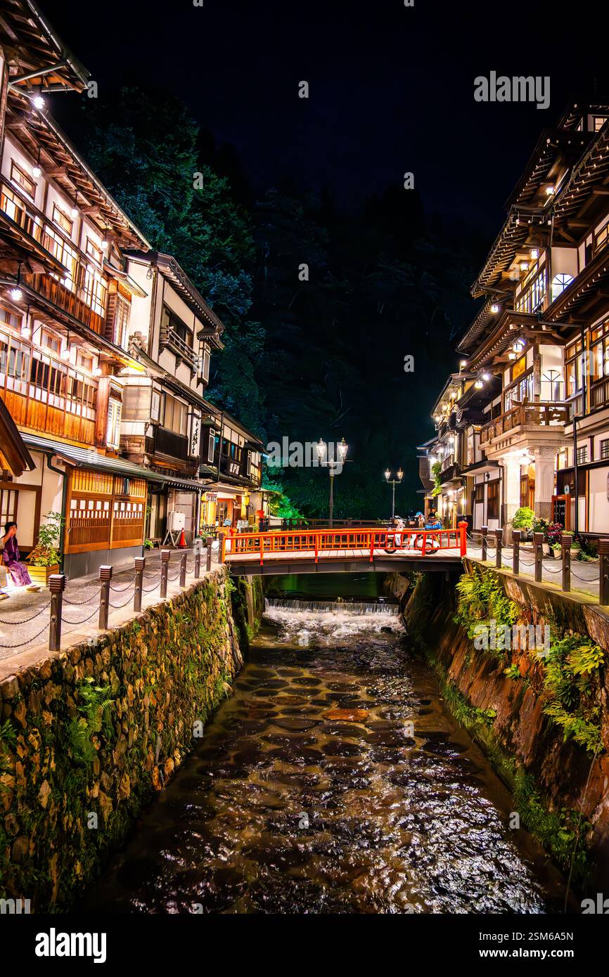 Ginzan Onsen in Obanazawa, Yamagata Prefecture, Japan Stock Photo - Alamy