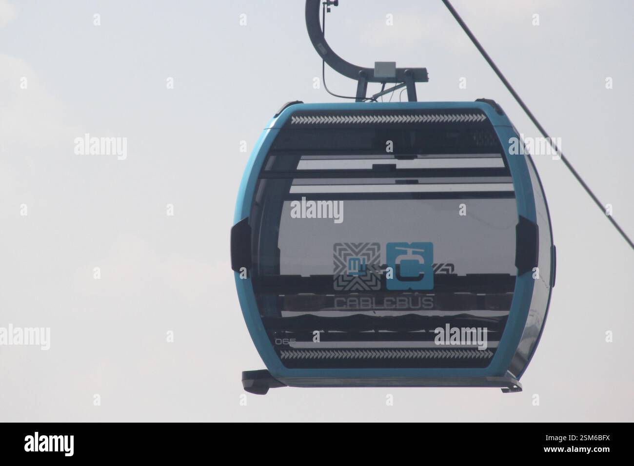 Mexico City, Mexico - Jan 8 2025: Cabins with passengers of Cablebus ...