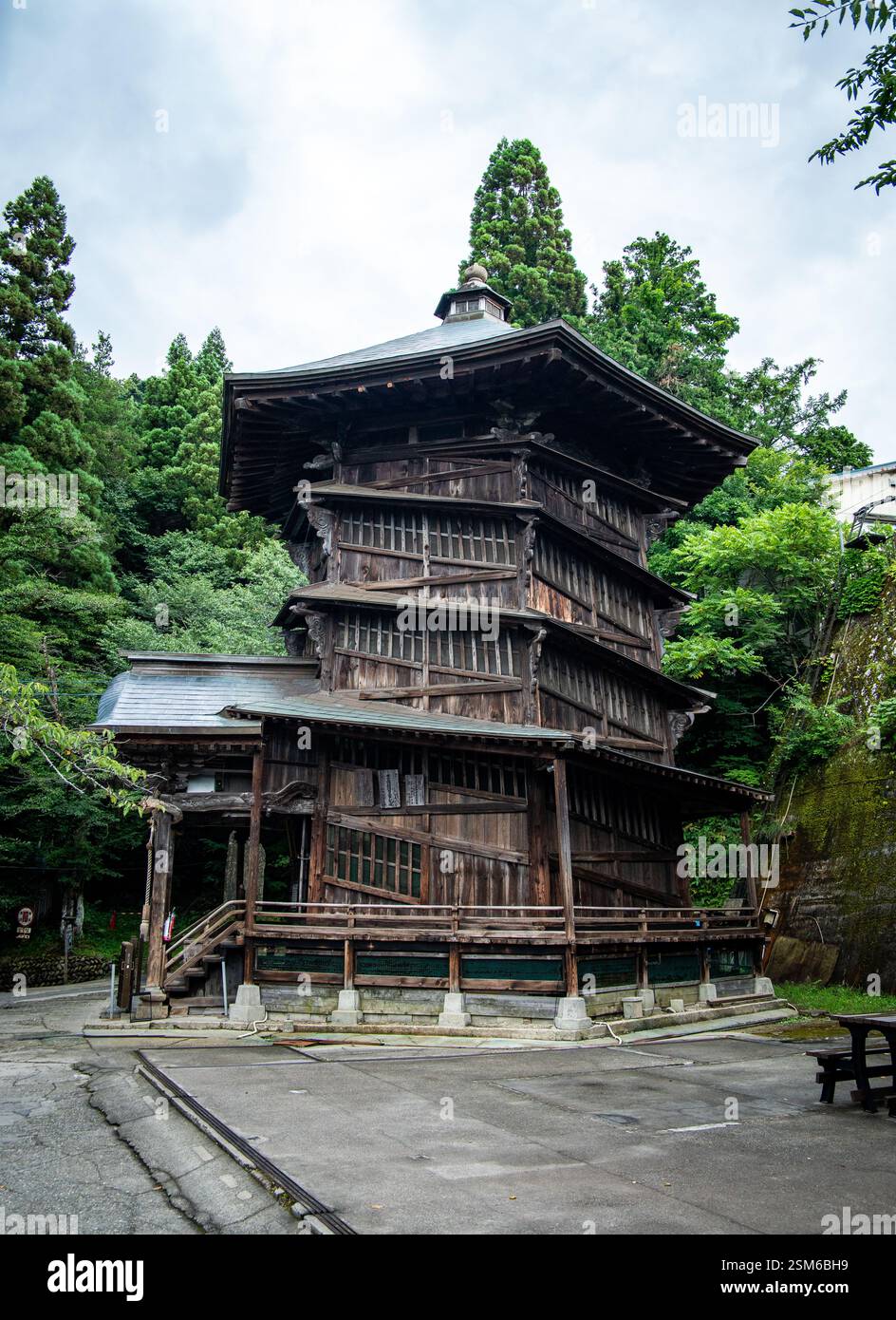 Sazae Temple in Aizuwakamatsu, Fukushima, Japan Stock Photo - Alamy