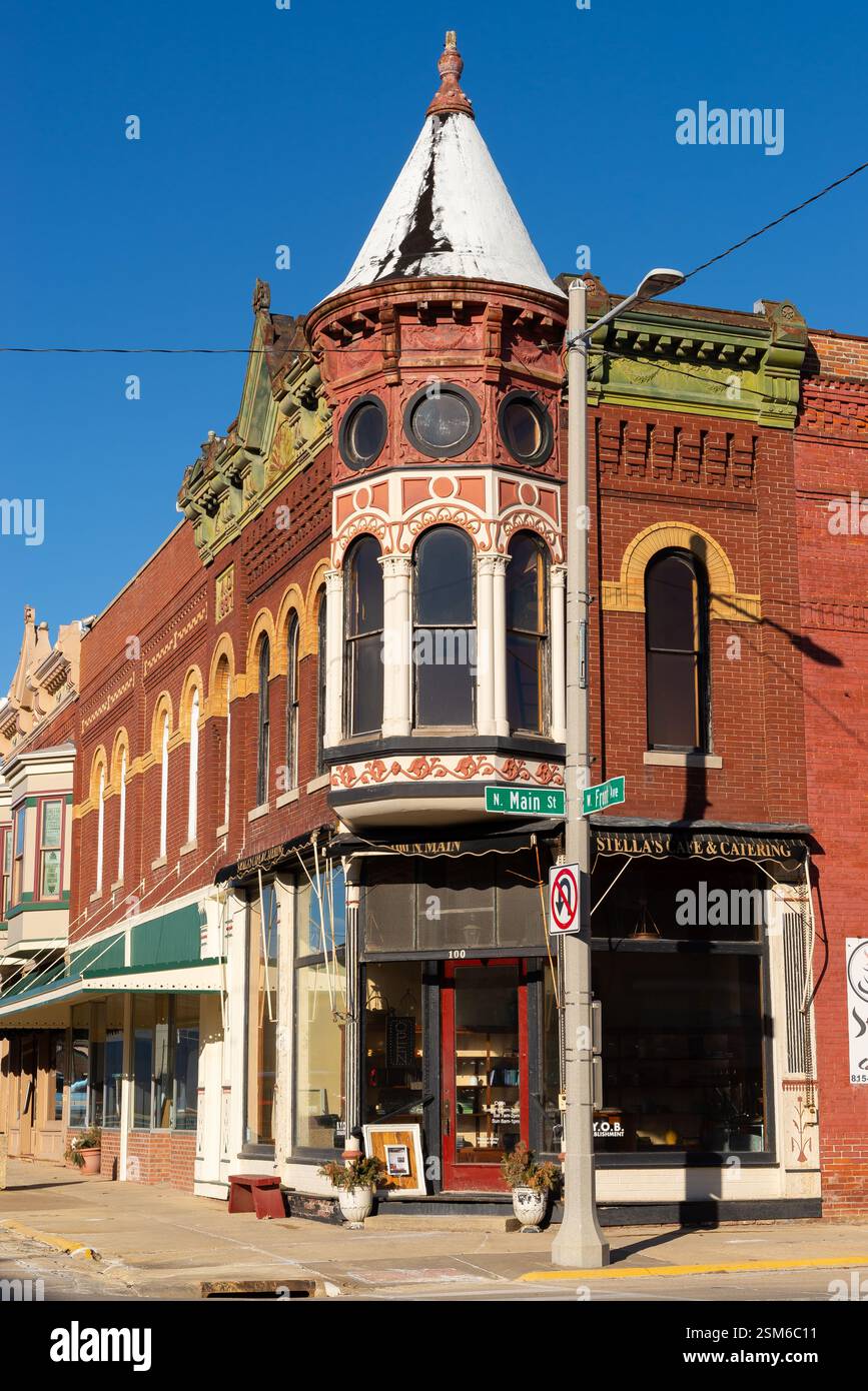Stockton, Illinois - United States - February 10th, 2025: Downtown ...