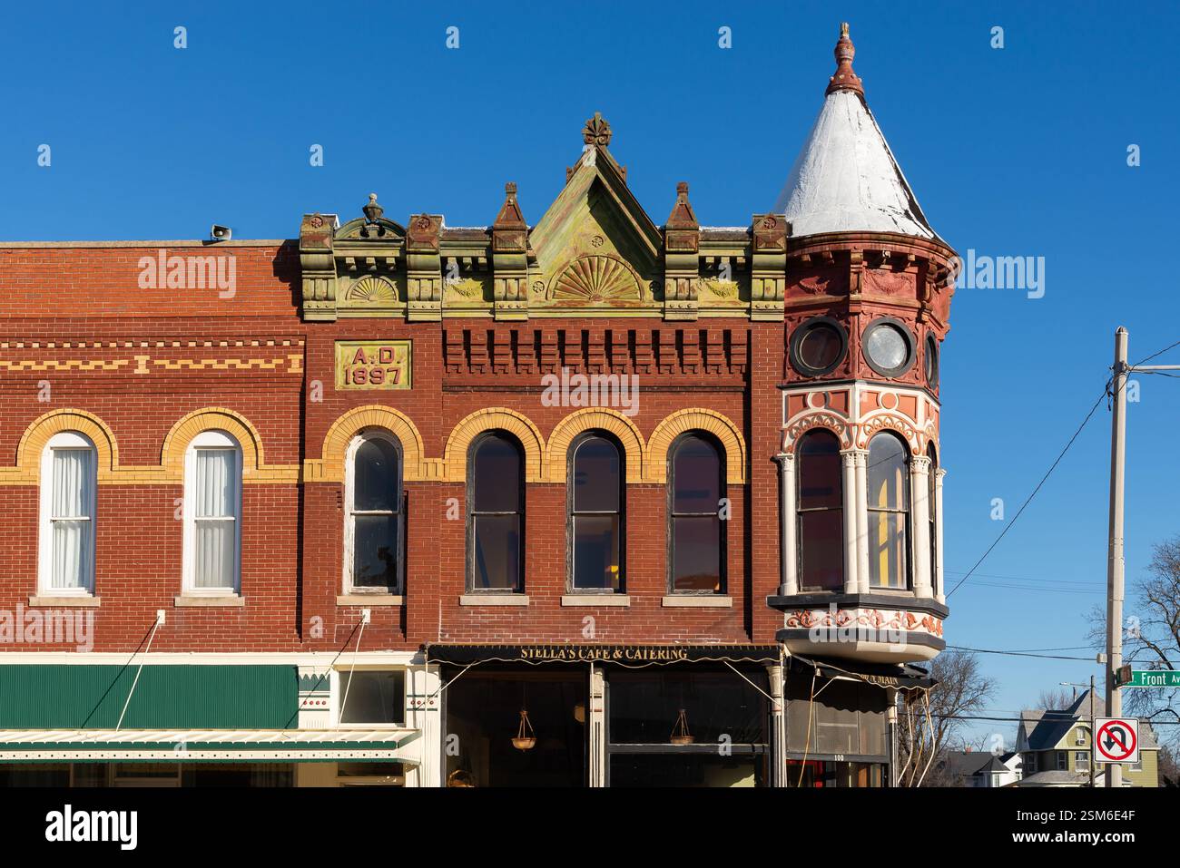 Stockton, Illinois - United States - February 10th, 2025: Downtown ...