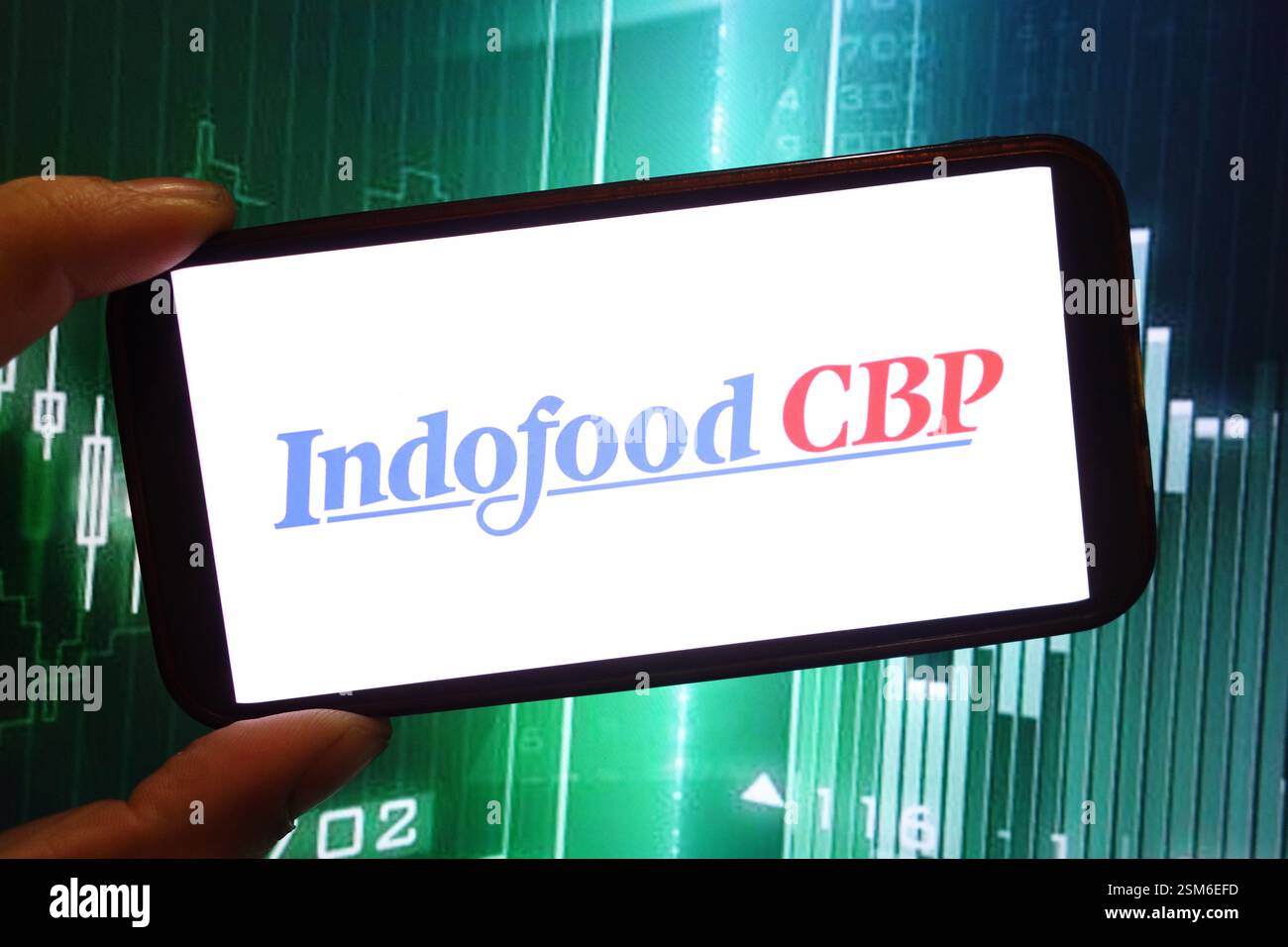 In this photo illustration, the Indofood CBP company logo is seen ...