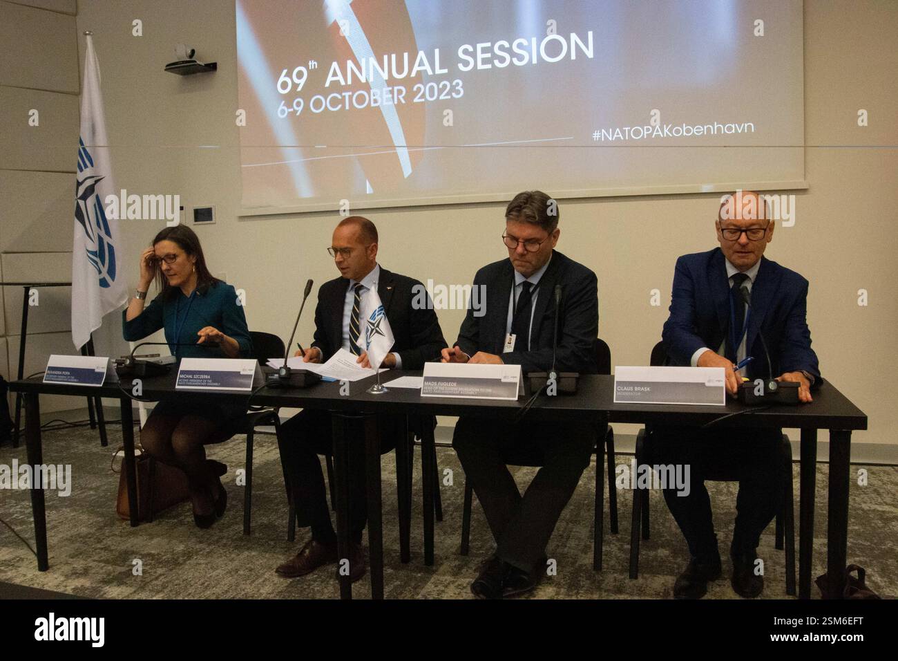 Copenhagen, Denmark. 6th Oct, 2023. (L-R) Ruxandra Popa, Secretary ...