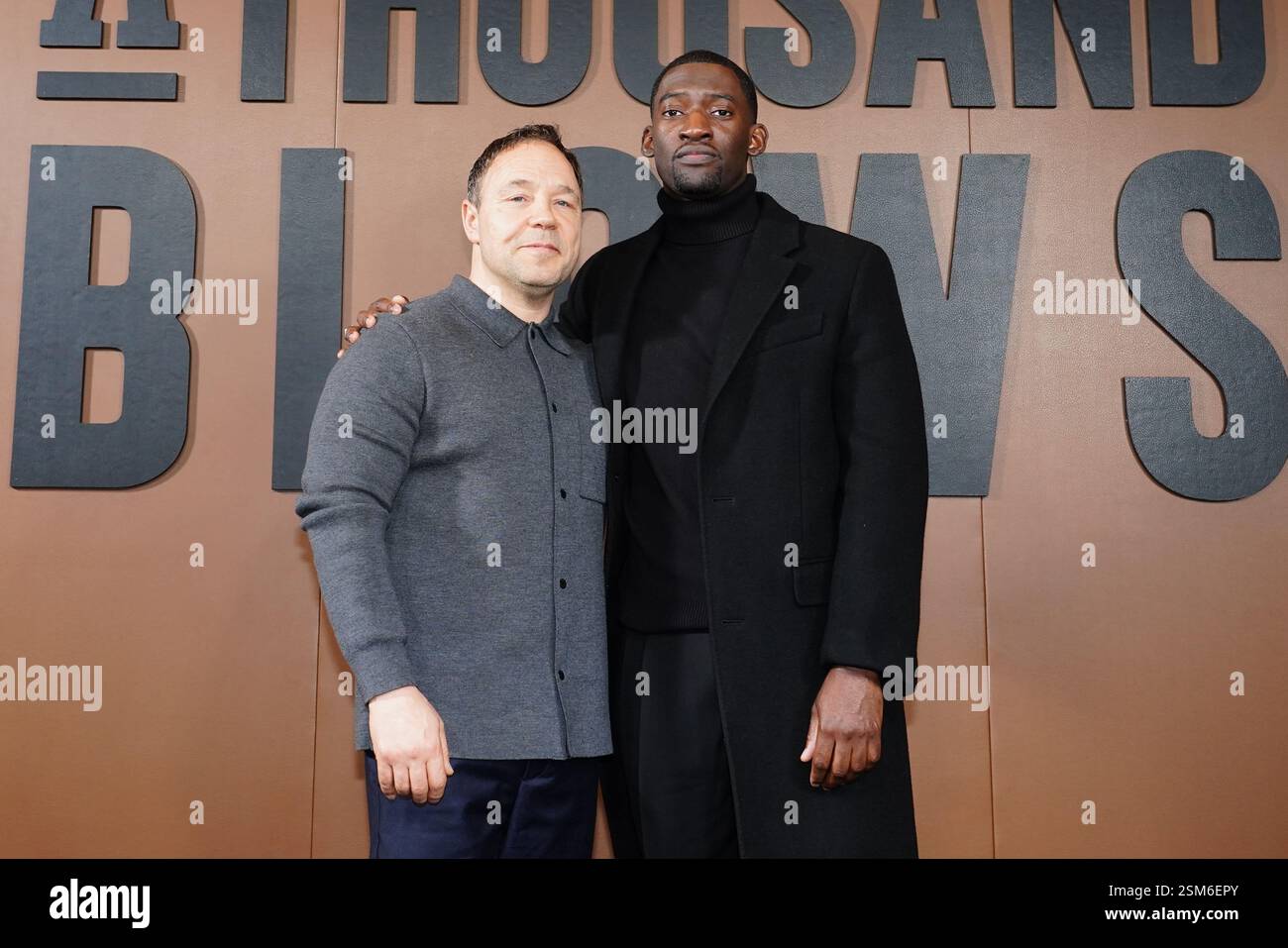 Stephen Graham and Malachi Kirby attending a screening of A Thousand ...