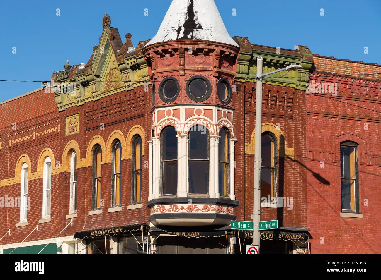 Stockton, Illinois - United States - February 10th, 2025: Downtown ...