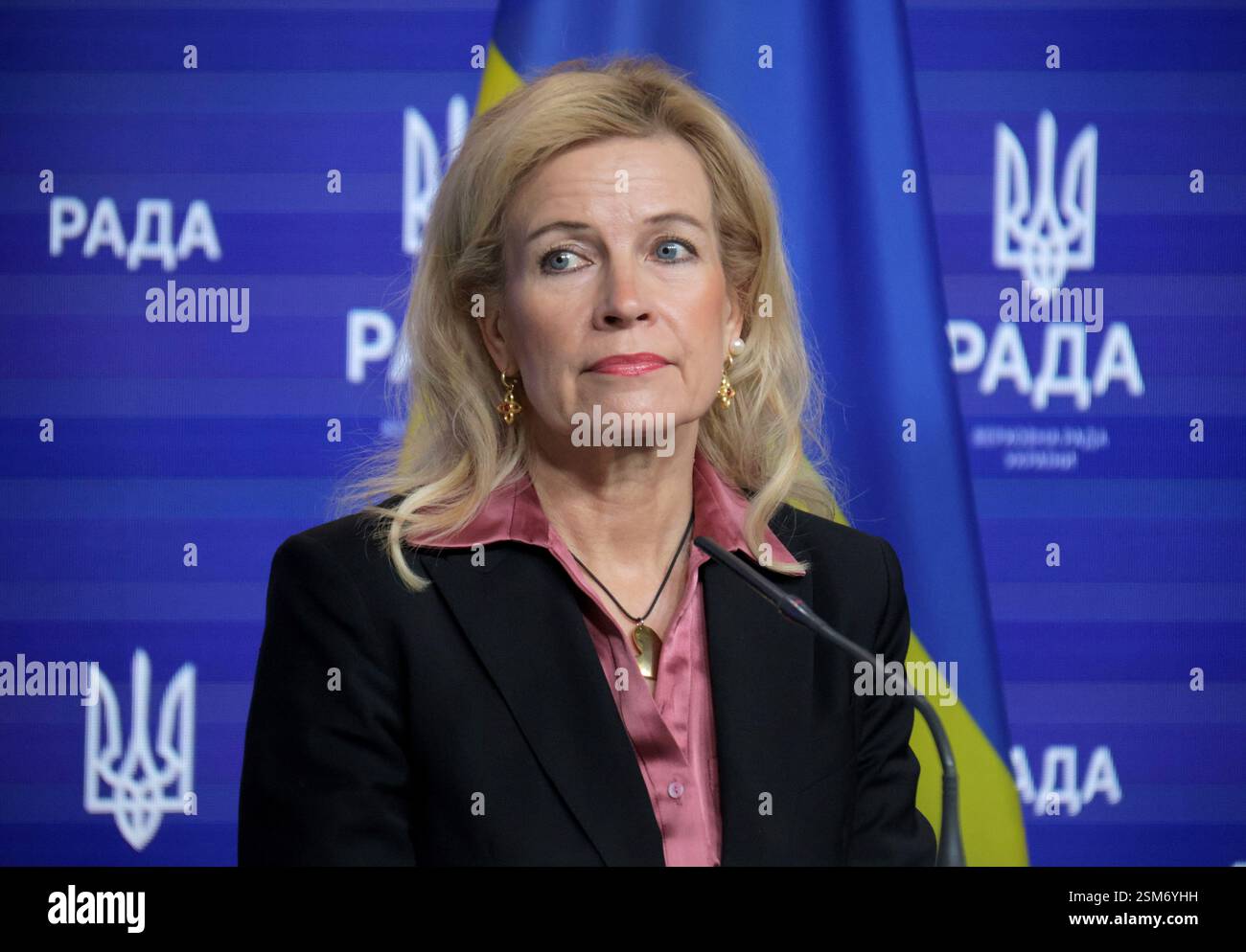 Non Exclusive: KYIV, UKRAINE - FEBRUARY 12, 2025 - President of the ...