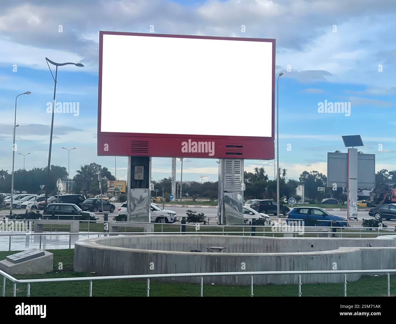 Advertising Outdoor Blank Billboard in the City Stock Photo - Alamy