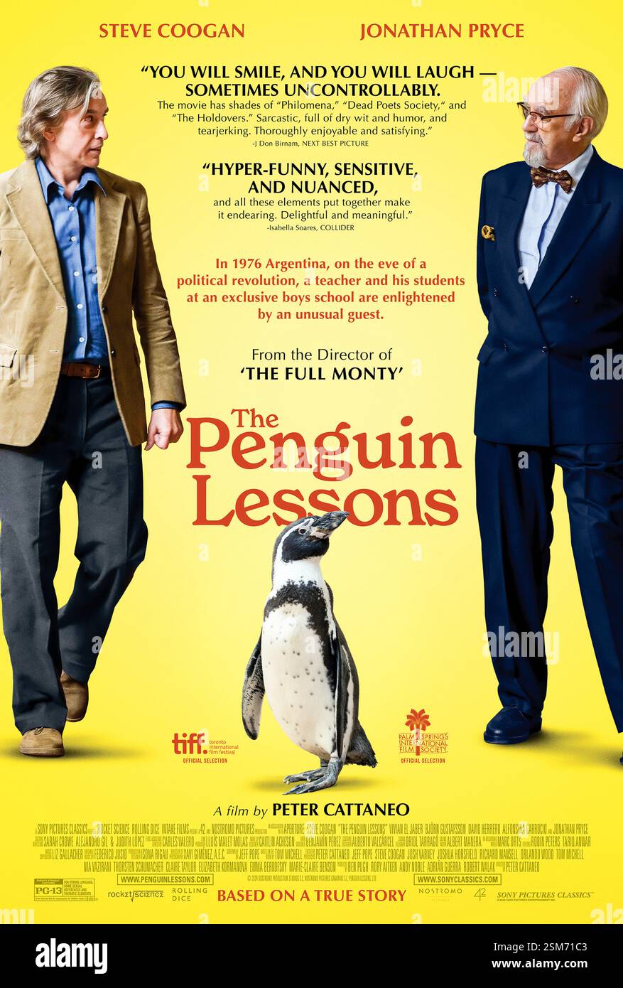 The Penguin Lessons (2024) directed by Peter Cattaneo and starring ...