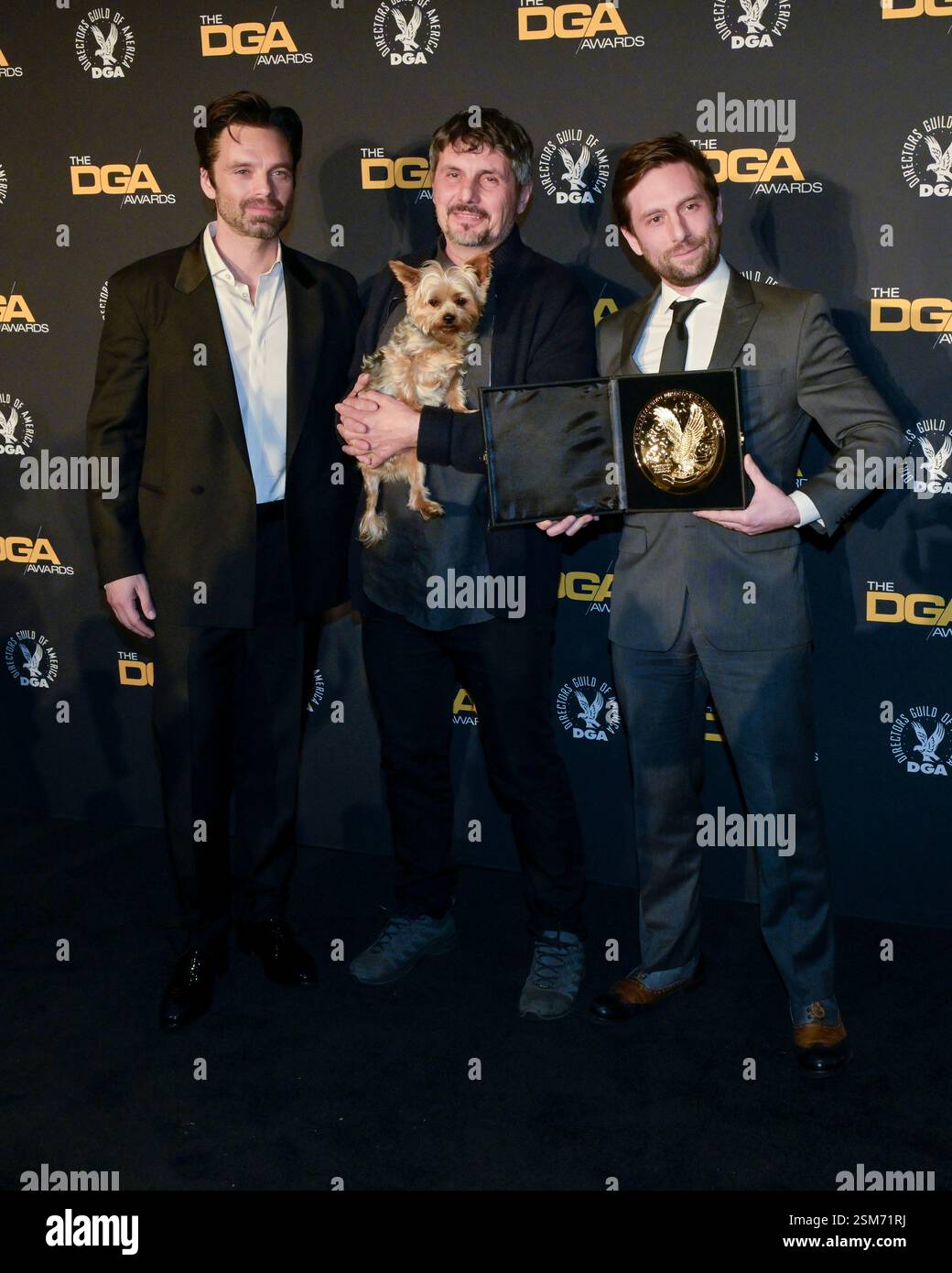 February 8, 2025, Beverly Hills, California, USA: Sebastian Stan, Slava ...