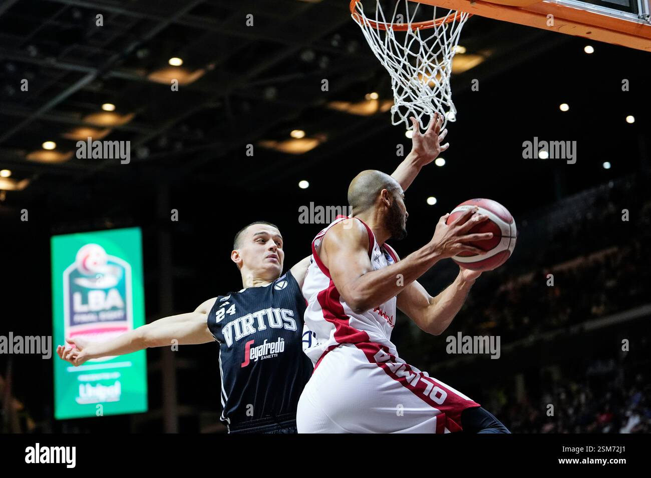 Torino, Italia. 12th Feb, 2025. Segafredo Virtus Bologna Andrejs ...