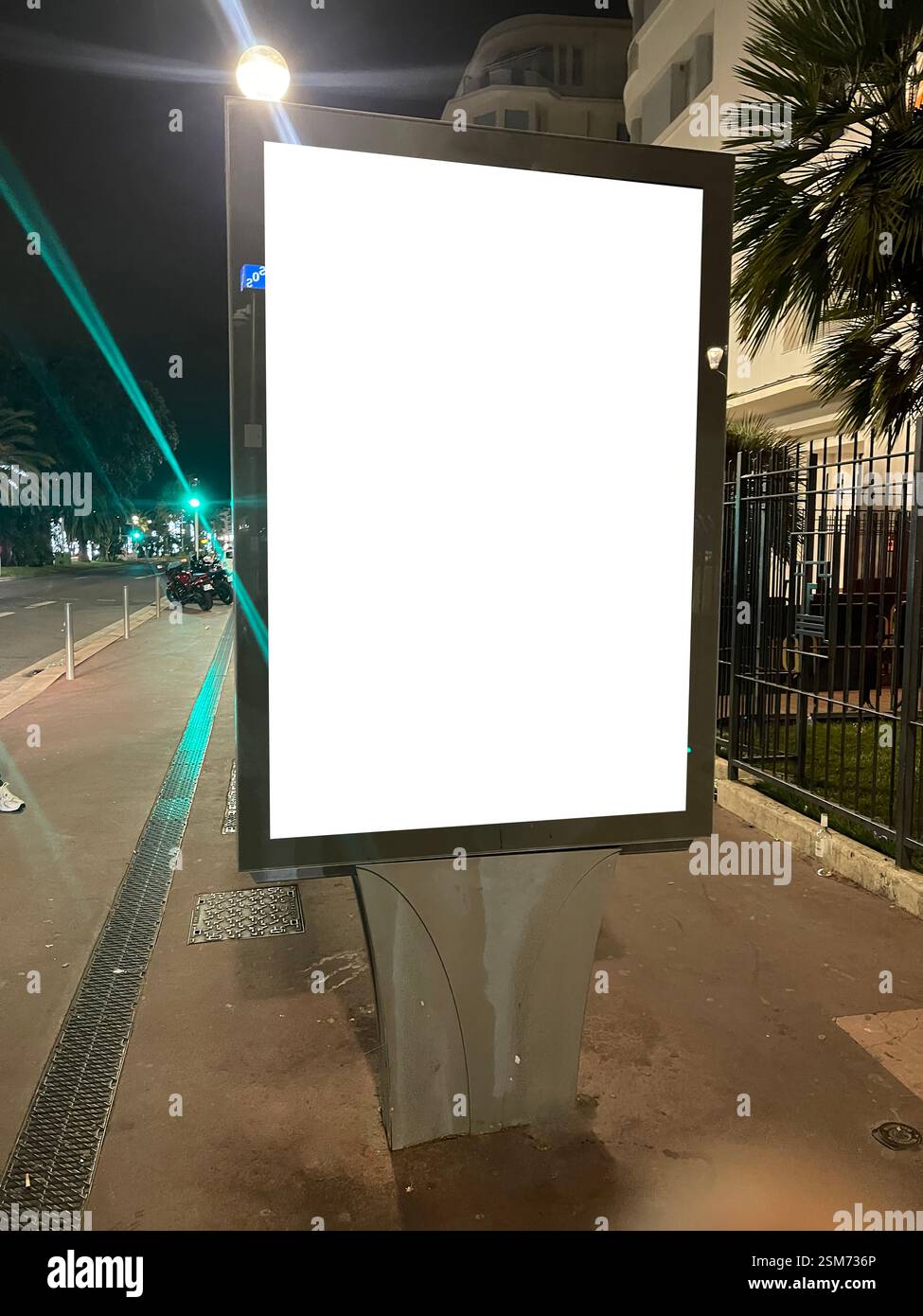 Advertising Outdoor Blank Billboard in the City Stock Photo - Alamy