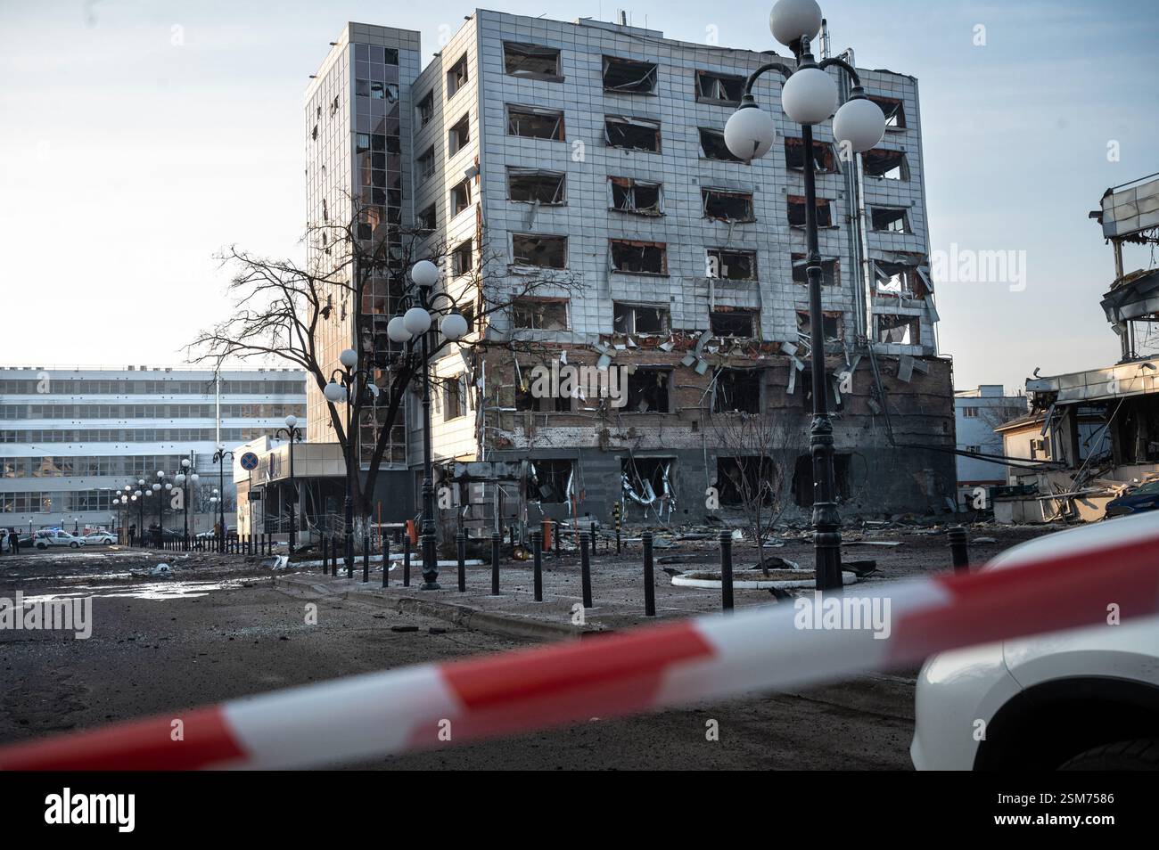 Non Exclusive: KYIV, UKRAINE - FEBRUARY 12, 2025 - An office building ...