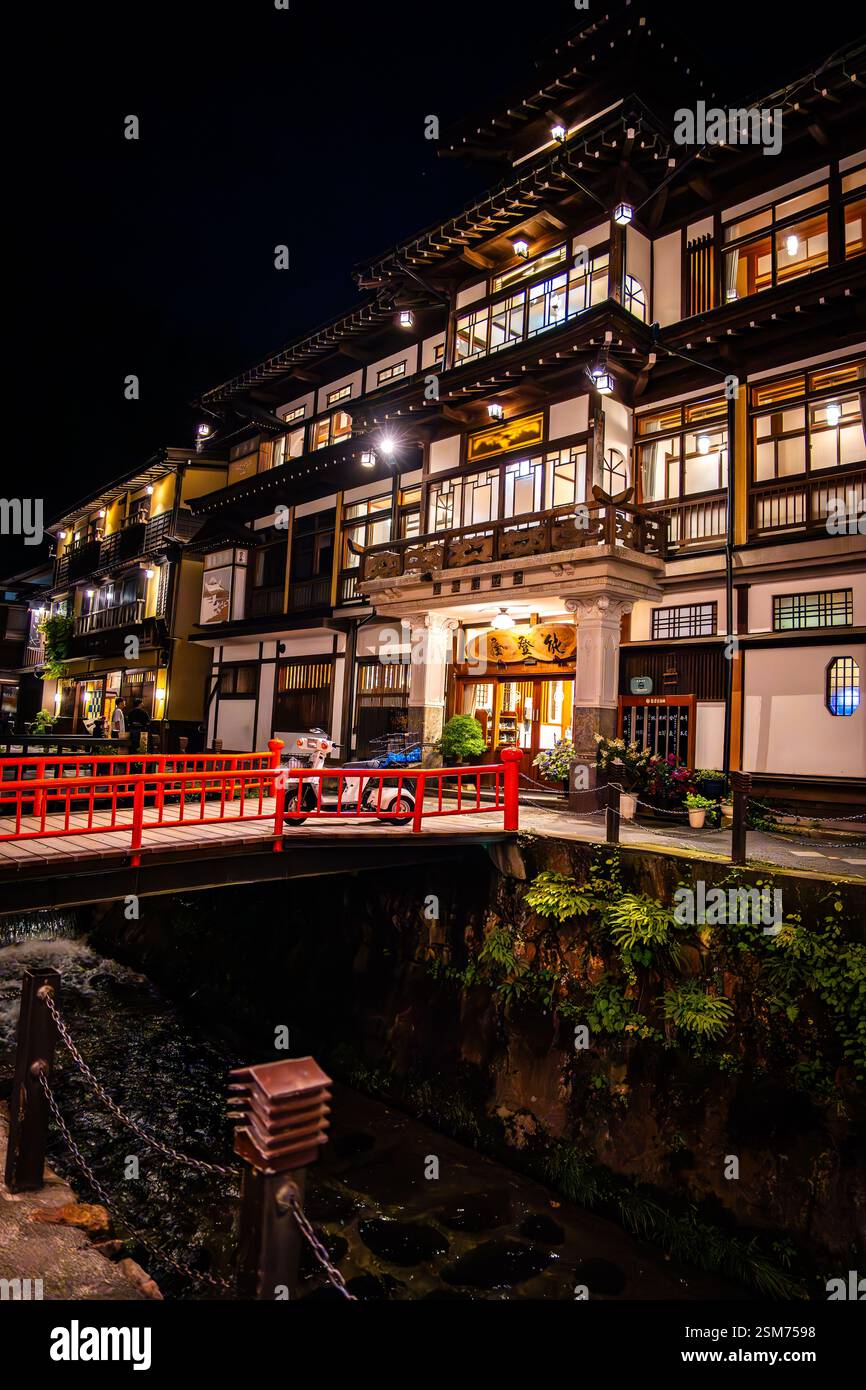 Ginzan Onsen in Obanazawa, Yamagata Prefecture, Japan Stock Photo - Alamy