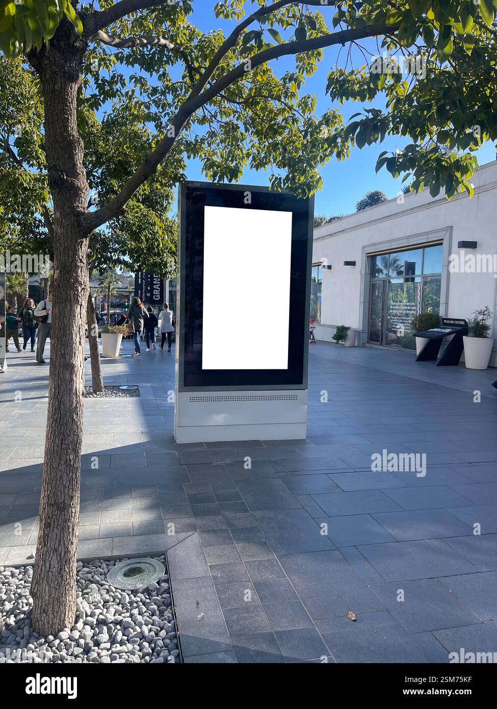 Advertising Outdoor Blank Billboard in the City Stock Photo - Alamy