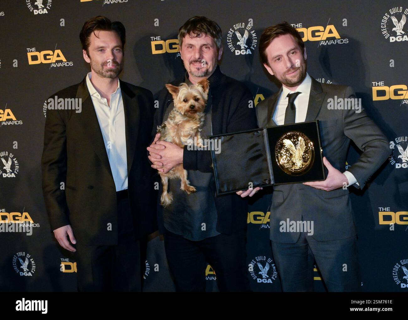 February 8, 2025, Beverly Hills, California, USA: Sebastian Stan, Slava ...