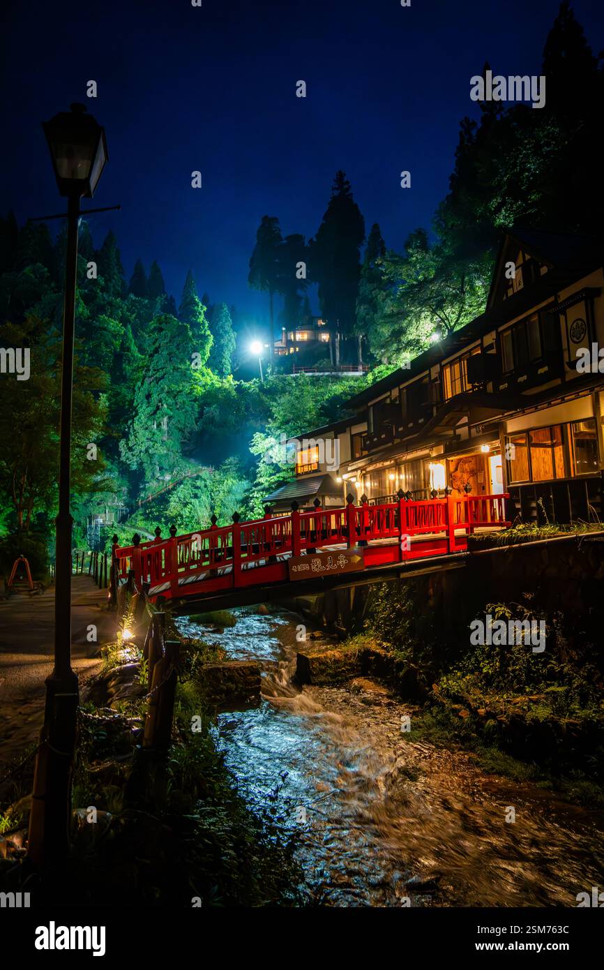 Ginzan Onsen in Obanazawa, Yamagata Prefecture, Japan Stock Photo - Alamy