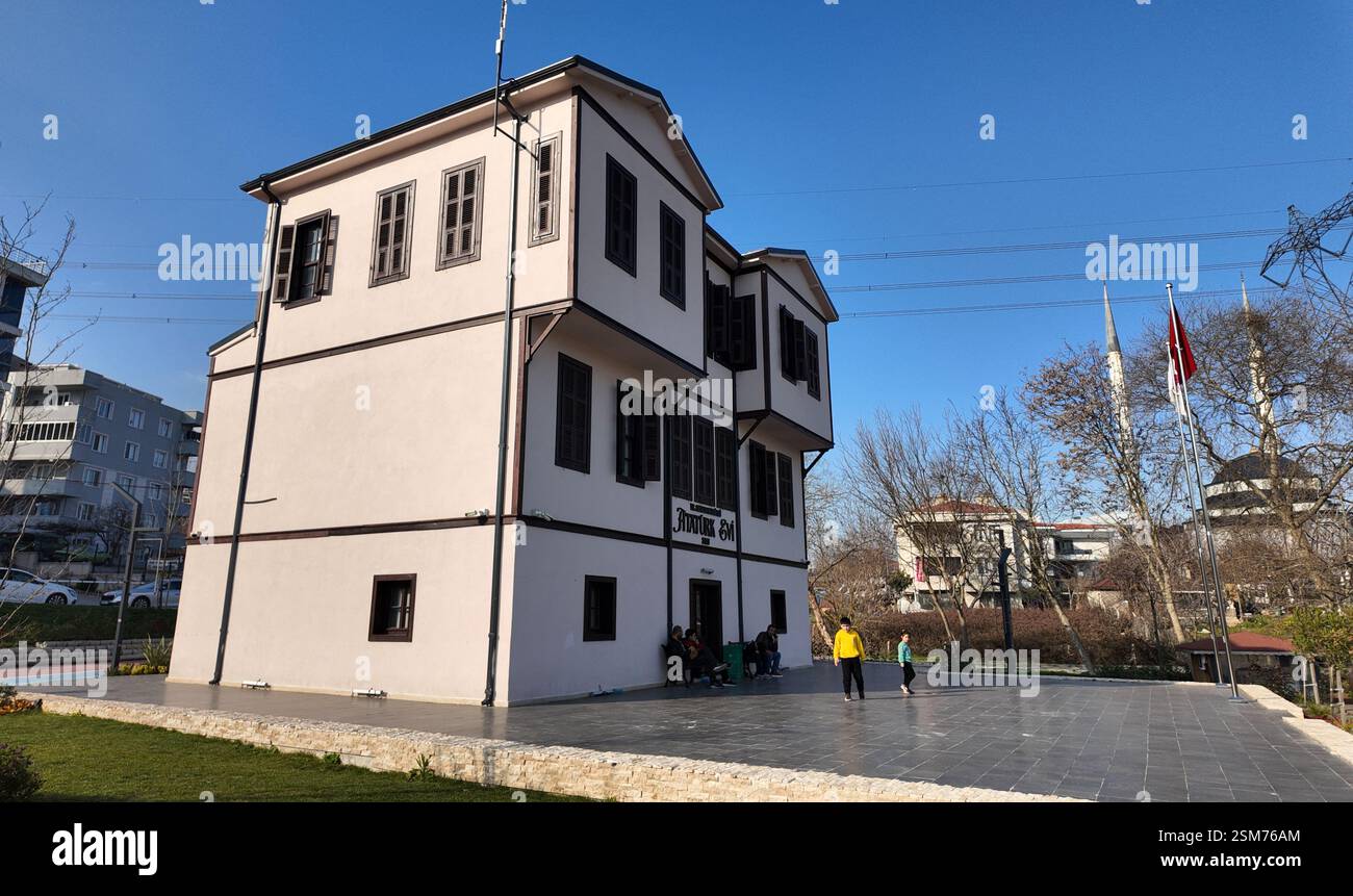 Istanbul,Turkey.February 1, 2025.A view from the Ataturk House Museum ...