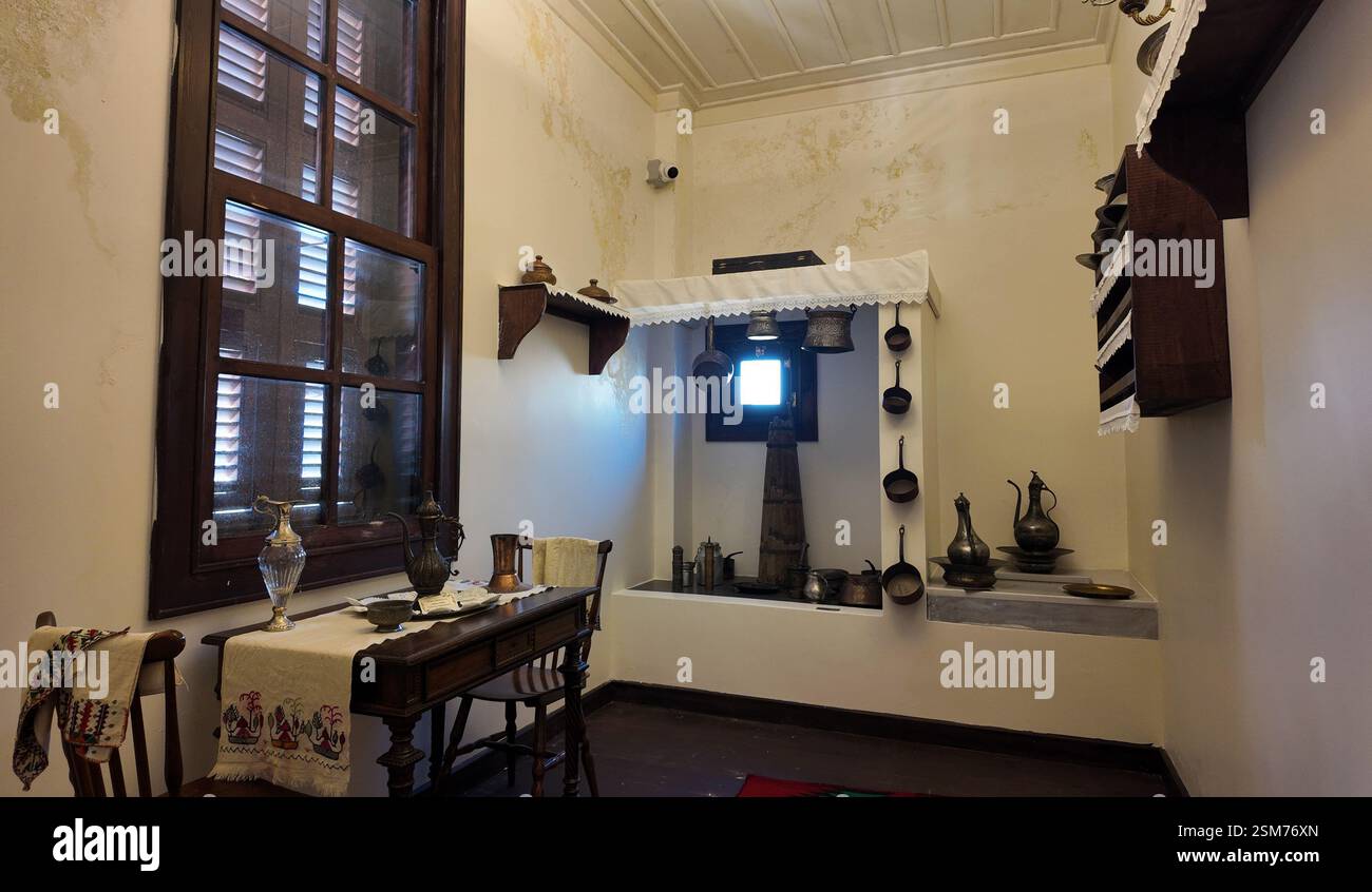 Istanbul,Turkey.February 1, 2025.A view from the Ataturk House Museum ...