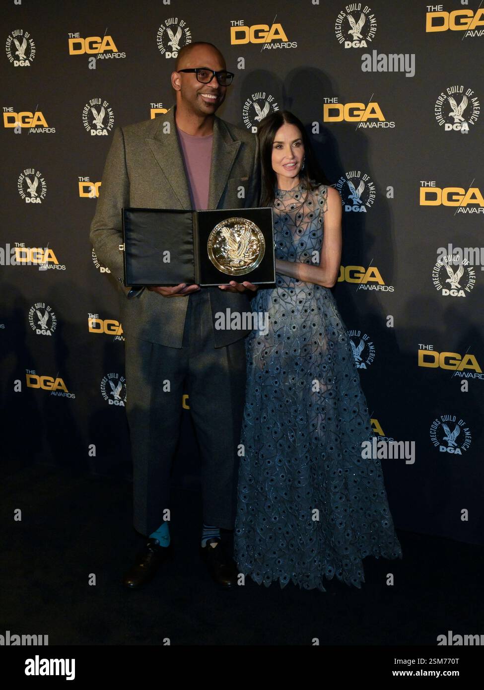 February 8, 2025, Beverly Hills, California, USA: RaMell Ross and Demi ...