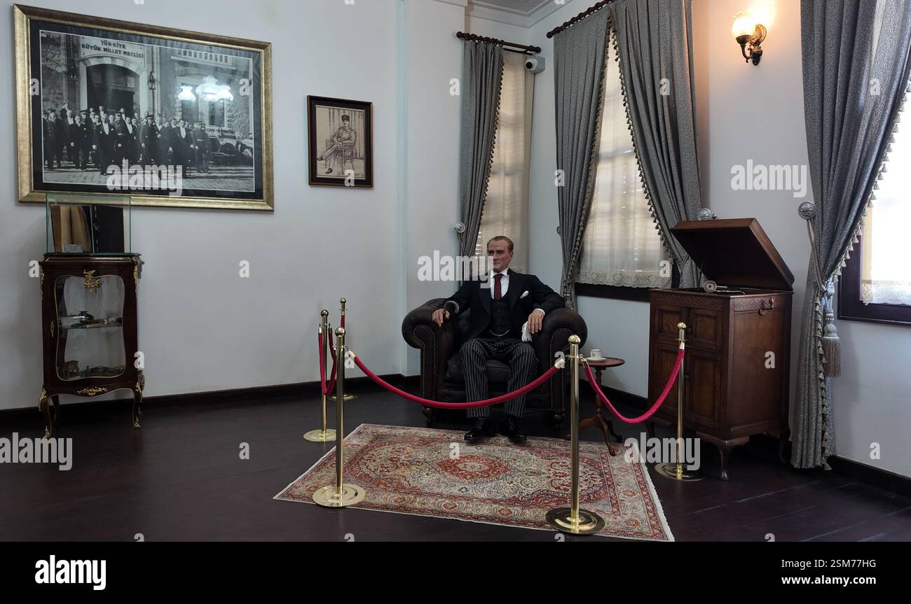 Istanbul,Turkey.February 1, 2025.A view from the Ataturk House Museum ...