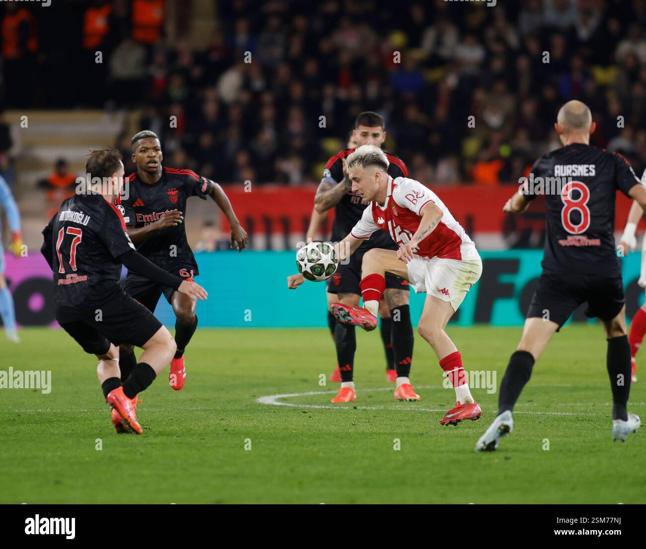 Turin, Italy. 12th Feb, 2025. Aleksander Golovin of AS Monaco during ...
