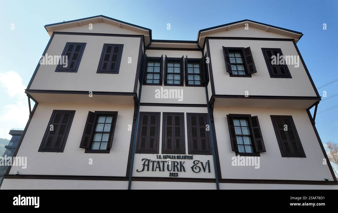 Istanbul,Turkey.February 1, 2025.A view from the Ataturk House Museum ...