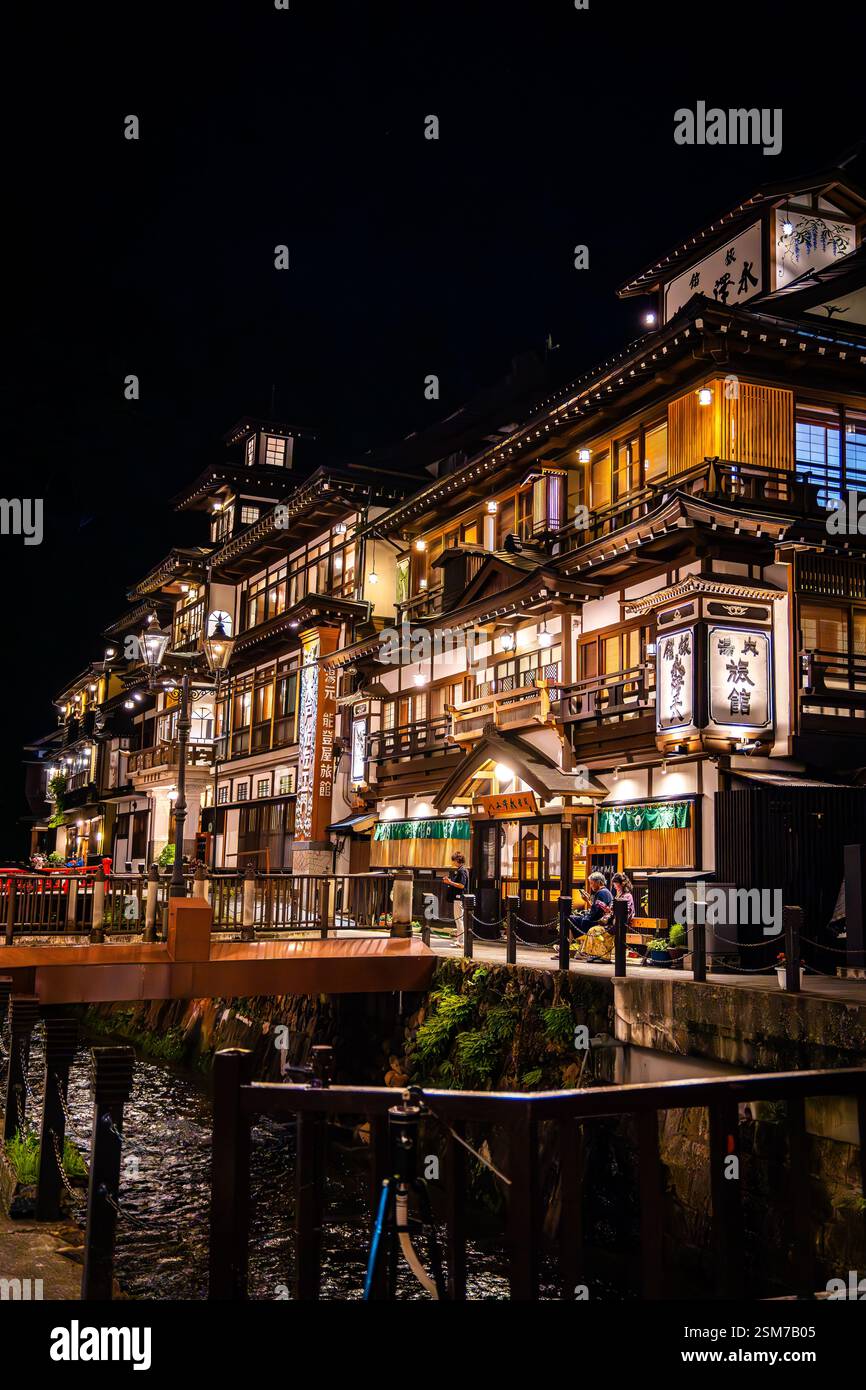 Ginzan Onsen in Obanazawa, Yamagata Prefecture, Japan Stock Photo - Alamy