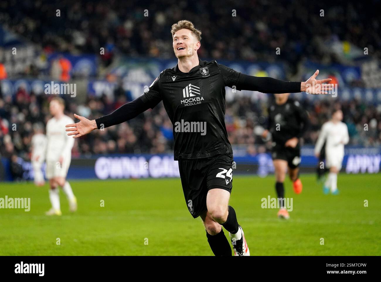Sheffield Wednesday's Michael Smith celebrates after scoring his sides ...