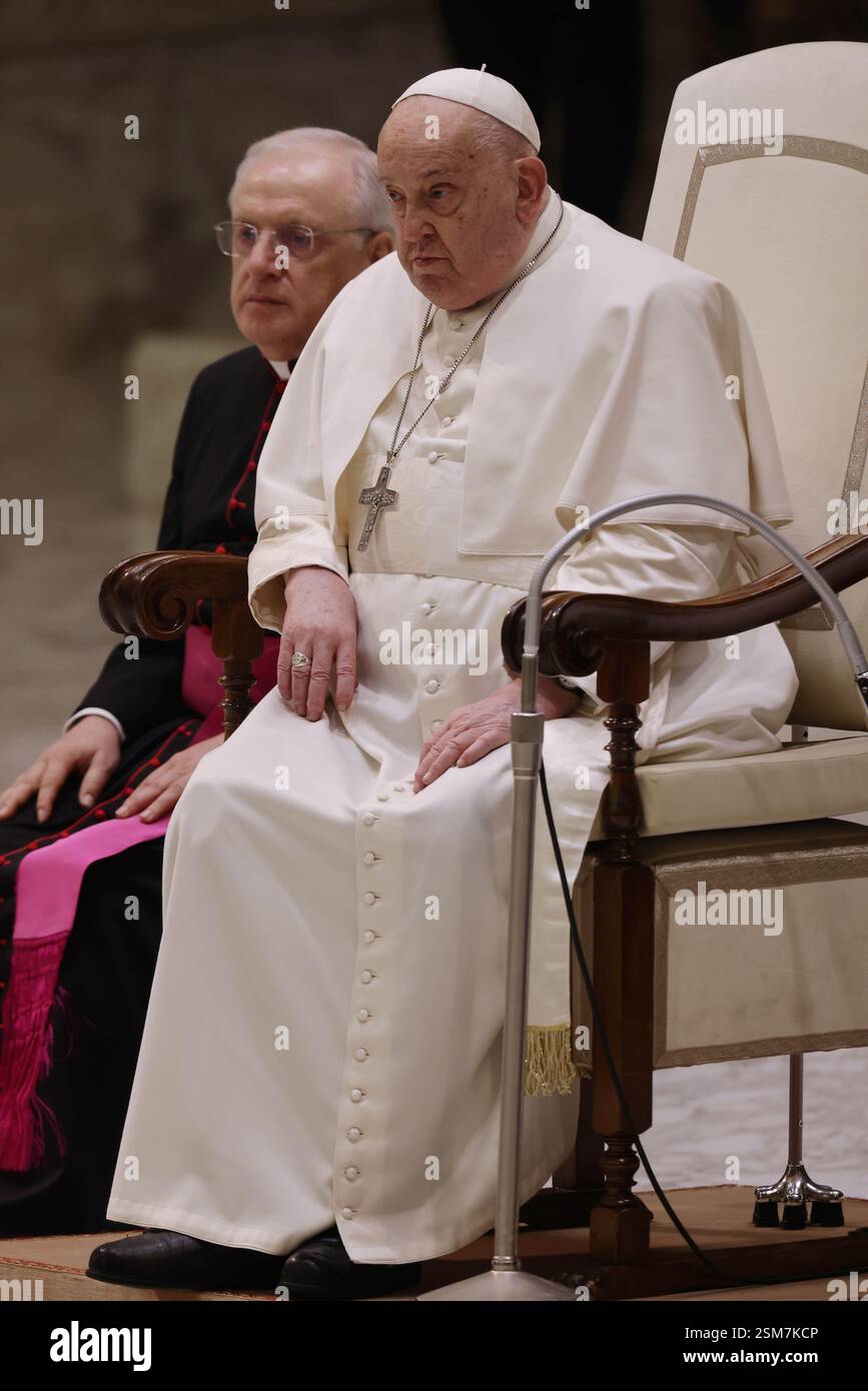 Vatican City. 12th Feb, 2025. POPE FRANCIS during the wednesday General ...
