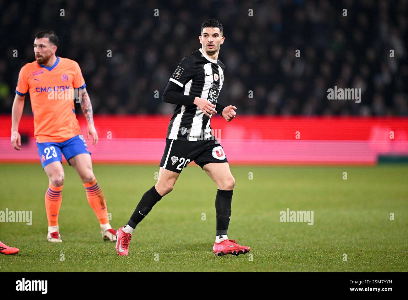 20 Zinedine FERHAT (sco) during the Ligue 1 McDonald's match between Angers and Marseille at ...