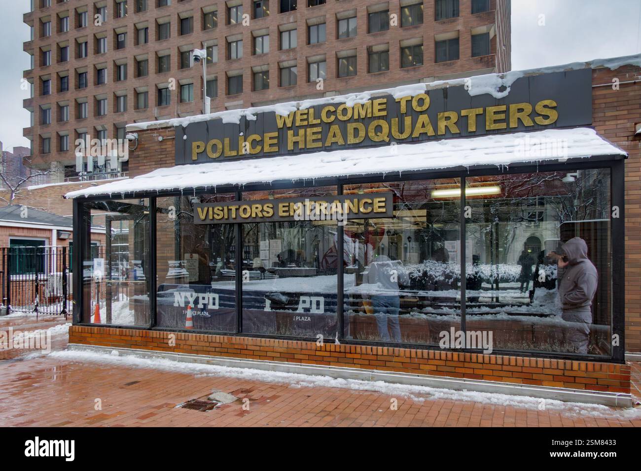 USA. 12th Feb, 2025. New York Police Department (NYPD) headquarters ...