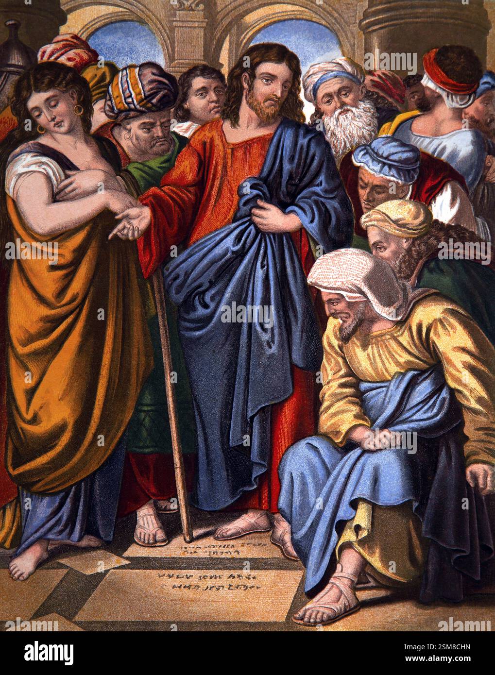Jesus and the woman taken in adultery hi-res stock photography and ...