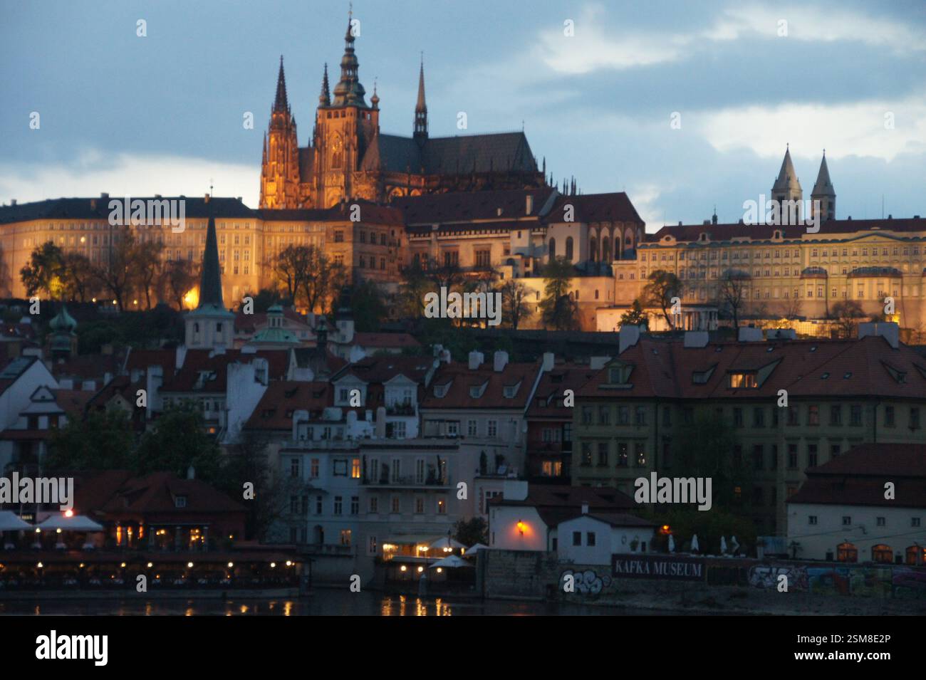 Prague Castle, a sprawling complex of palaces and churches, dominates ...