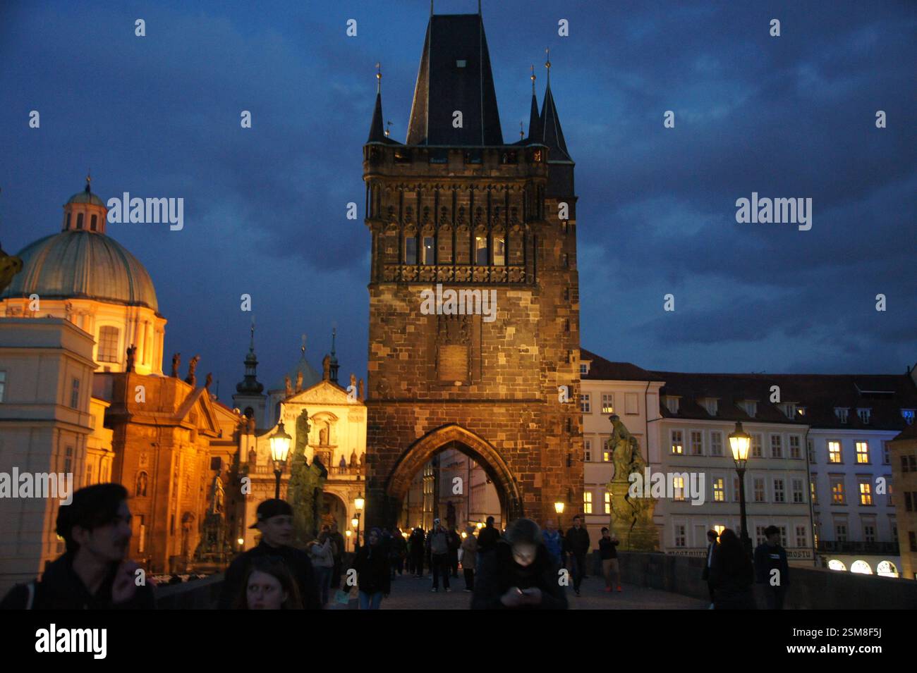 Charles Bridge is an iconic landmark spanning the Vltava River in ...