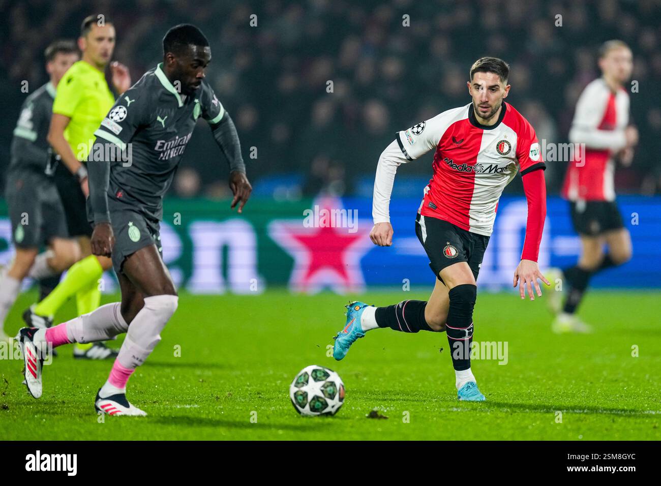 Rotterdam, The Netherlands. 12th Feb, 2025. Rotterdam - Luka Ivanusec ...