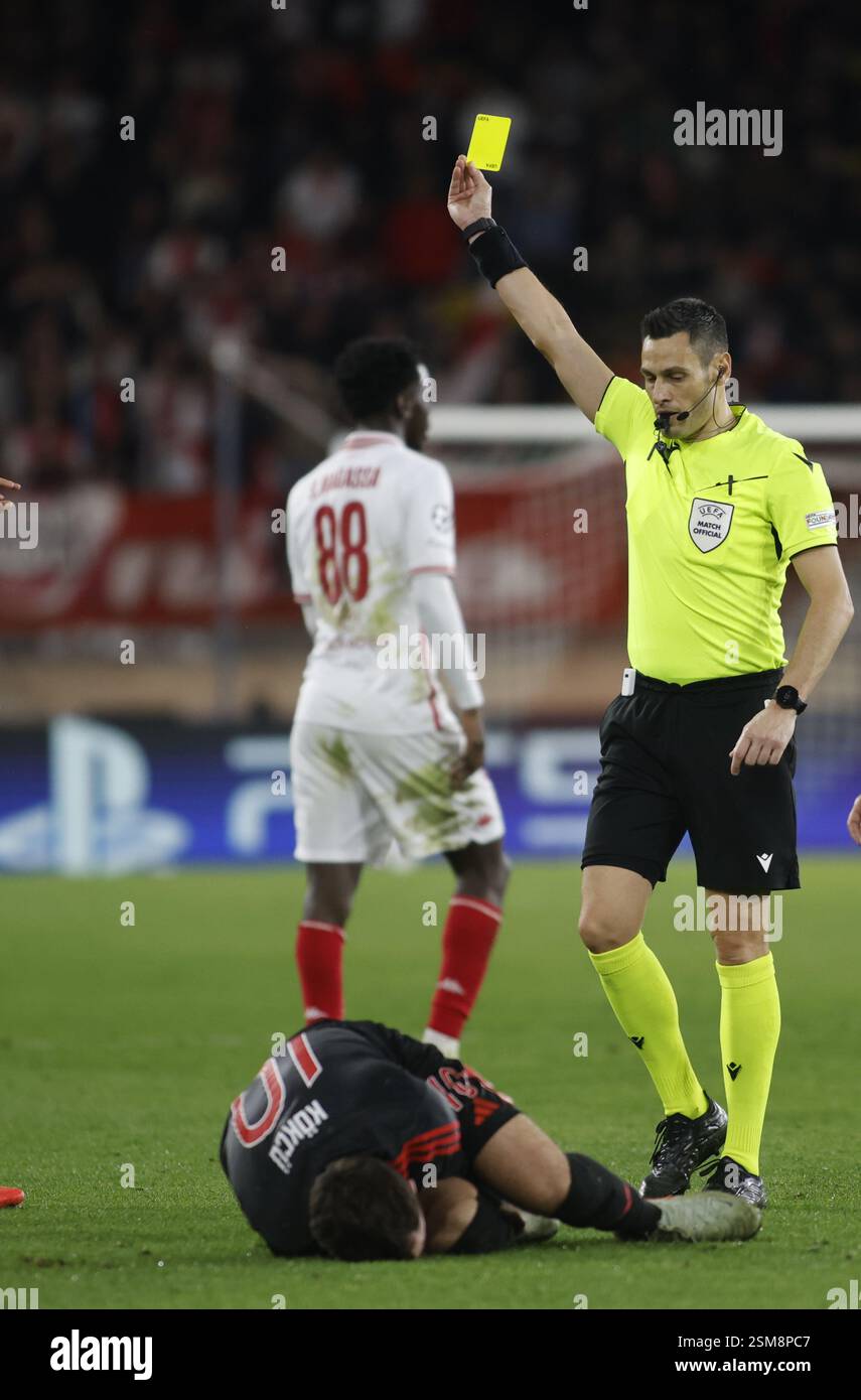 Monaco, Principality Of Monaco. 12th Feb, 2025. Refree Maurizio Mariani ...