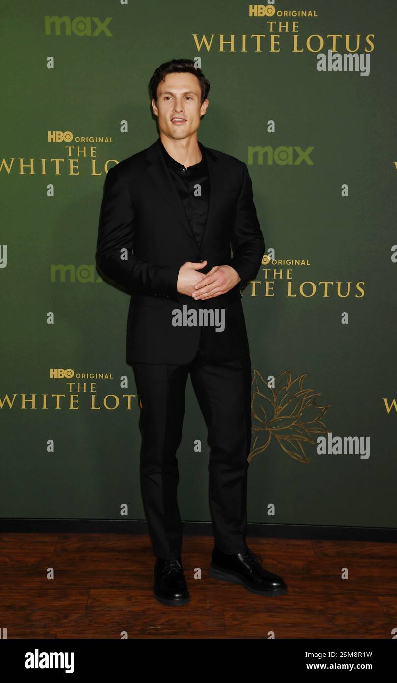 LOS ANGELES, CALIFORNIA - FEBRUARY 10: Arnas Fedaravi?ius attends the Los Angeles Premiere of ...