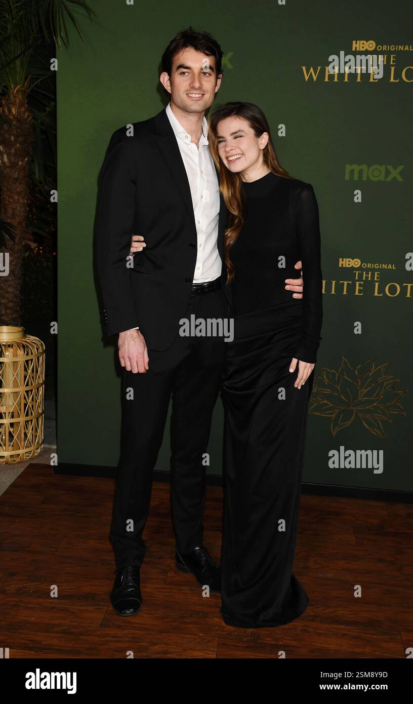 LOS ANGELES, CALIFORNIA - FEBRUARY 10: (L-R) Conor Kennedy and Giulia ...