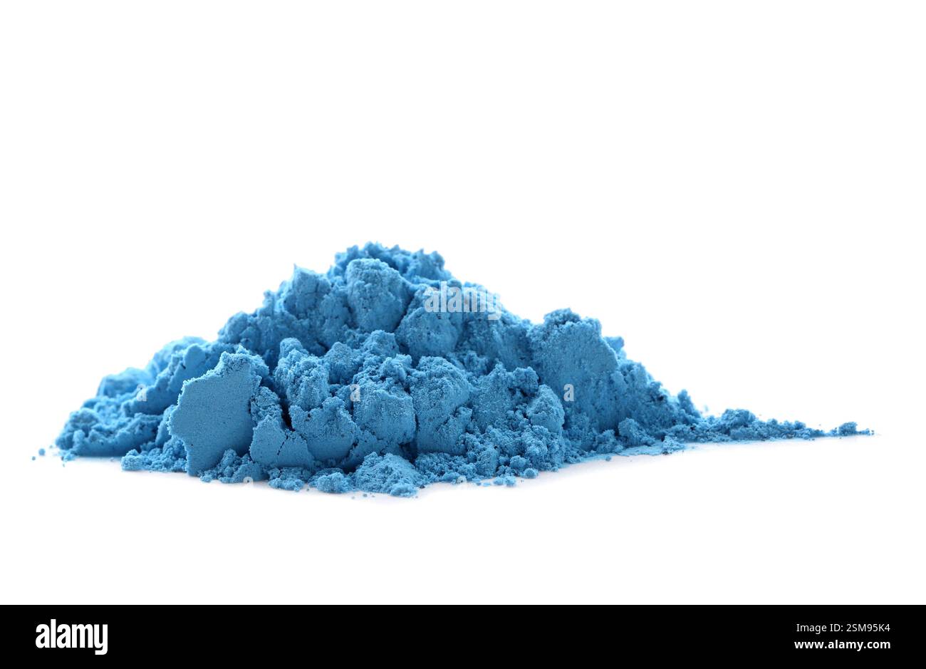 Blue pigment on white background Stock Photo - Alamy
