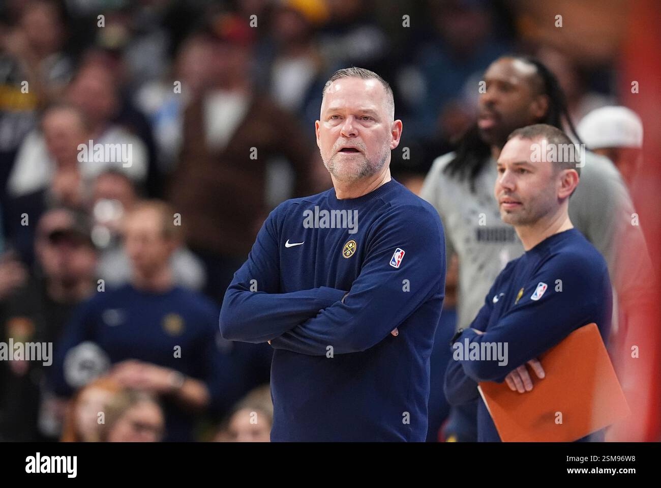 Denver Nuggets head coach Michael Malone in the second half of an NBA ...