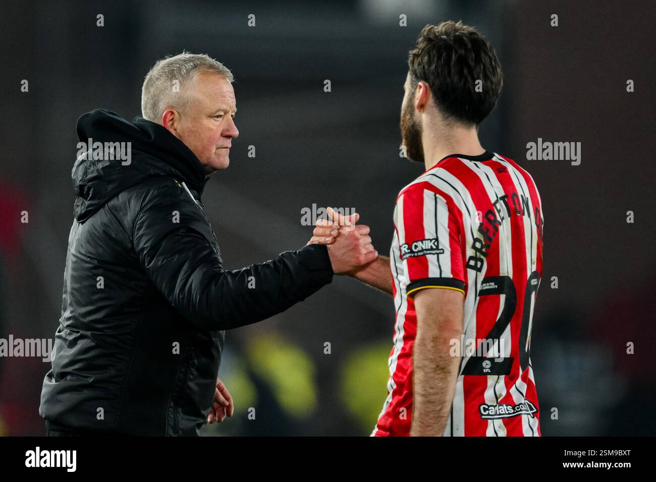 Sheffield, UK. 12th Feb, 2025. Chris Wilder of Sheffield United ...
