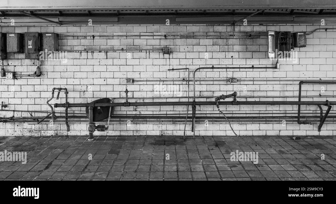 Interior hallway in Cresson Prison Stock Photo - Alamy