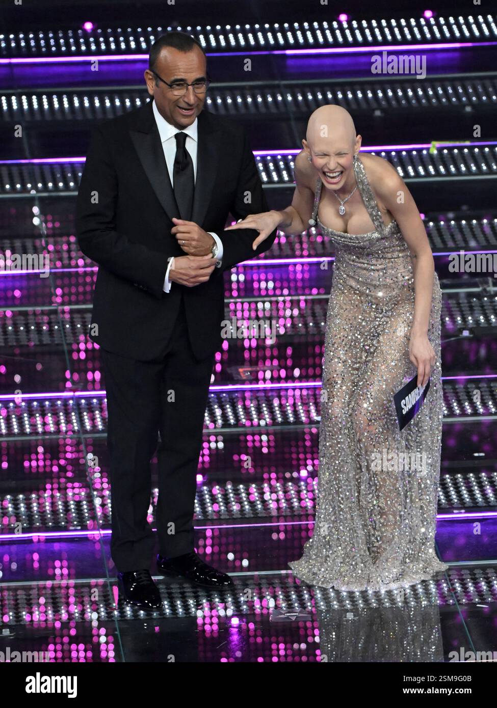 Sanremo, Italy. 13th Feb, 2025. Second Evening. In the photo Bianca ...