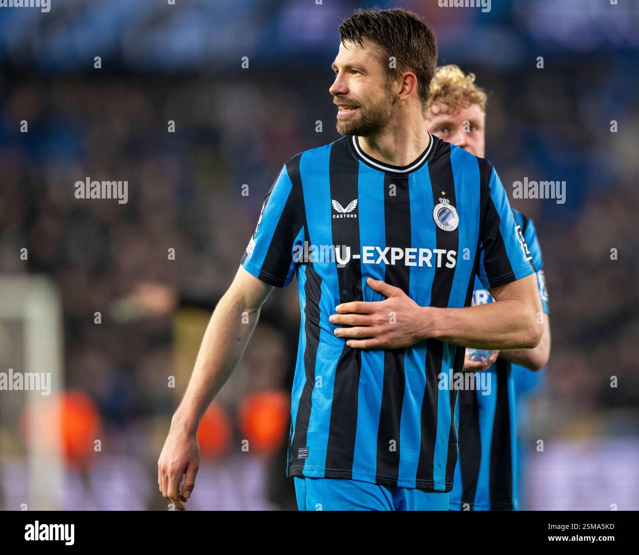 Bruges, Belgium. 12th Feb, 2025. Brandon Mechele of Brugge during the UEFA Champions League 2024 ...
