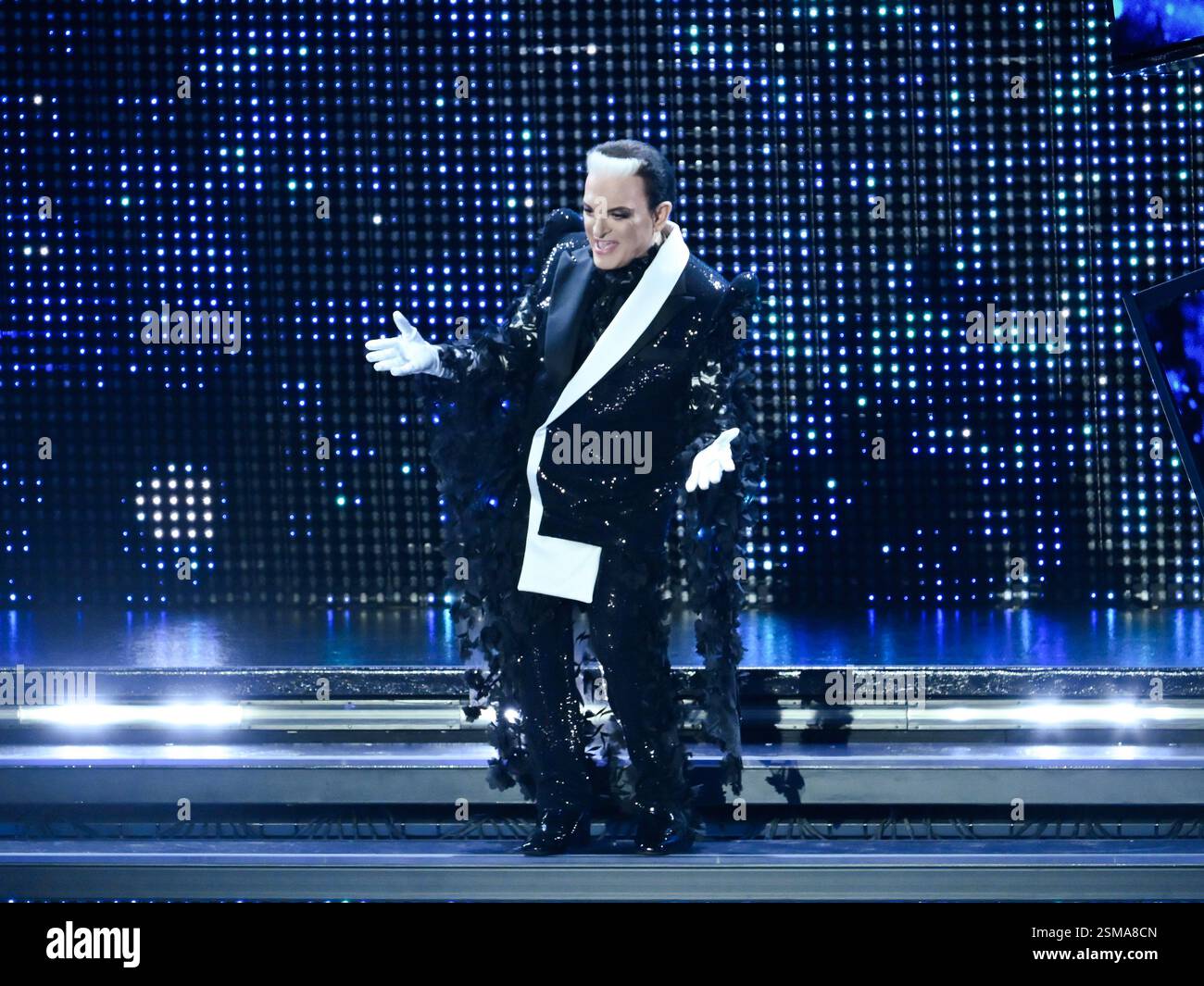 Sanremo, 75th Italian Song Festival 2025 - Second Evening. In the photo ...